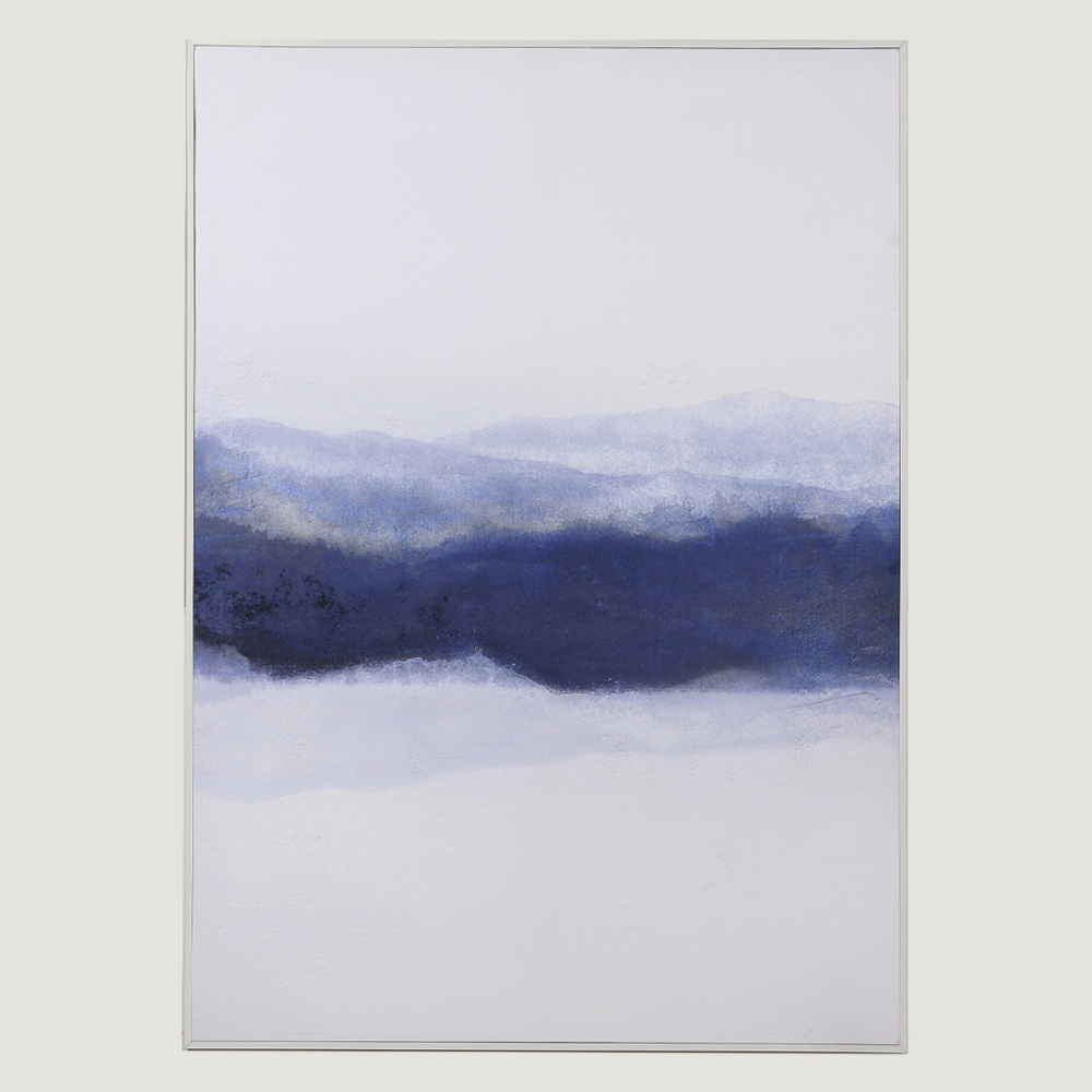 Big Blue Abstract Canvas – Gill Nono Bespoke Spaces