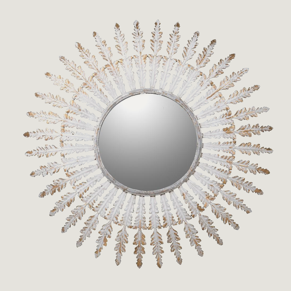 Zenna Gold Distressed Mirror – Gill Nono Bespoke Spaces